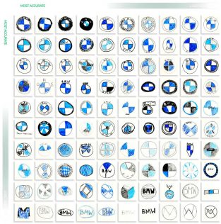 Au rugat 100 de oameni sa deseneze logo-urile de masini super-celebre ...